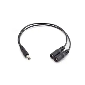 DC Jack Adapter Splitter Cable 1 Male Input to 2 Female Output ...