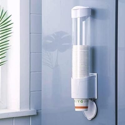 Paper Cup Glass Dispenser Holder, Wall Mounted Plastic Drinking Water ...